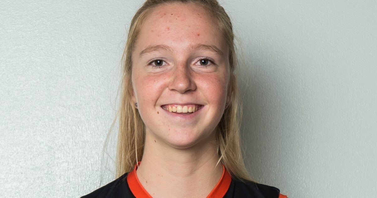 Speelster in the picture: Britte Stuut van Talentteam Papendal